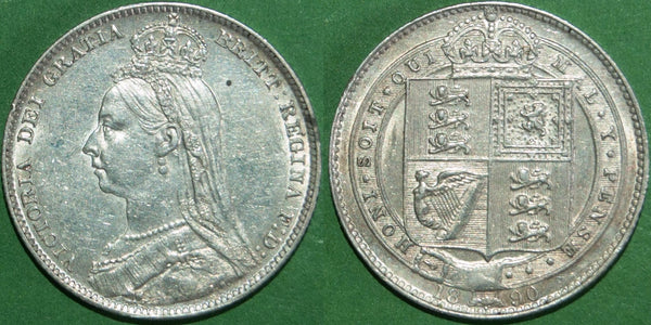 Victoria 1890 Shilling - RP Coins